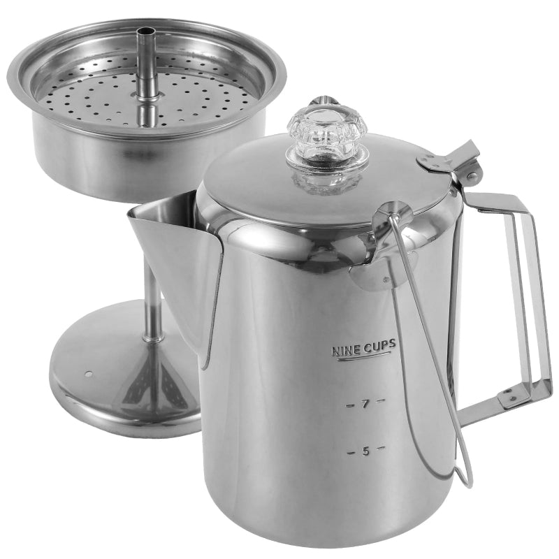 Stainless Steel Distillation and Extraction Coffee Pot Outdoor Camp St ...