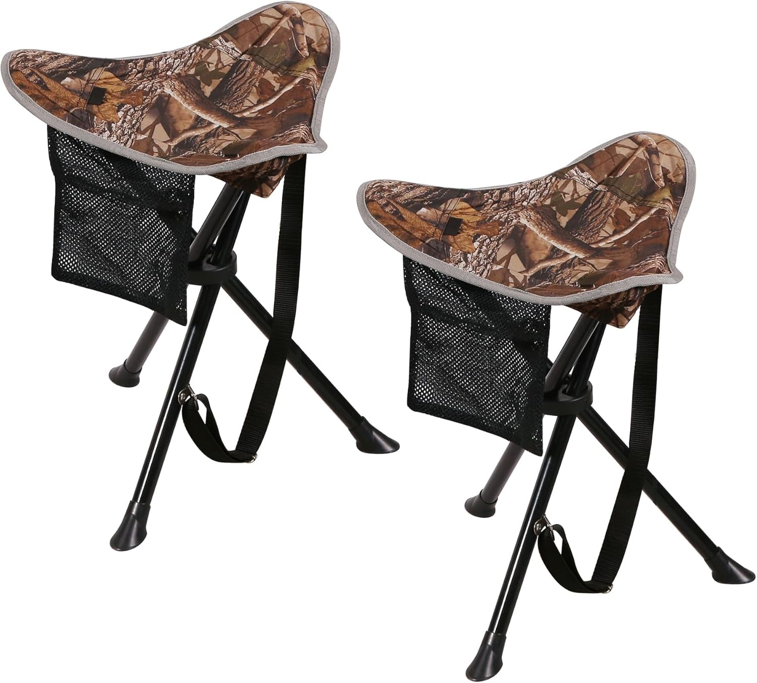 Camping Stool Folding 2 Pack, Portable and Lightweight Tripod Camp Sto ...